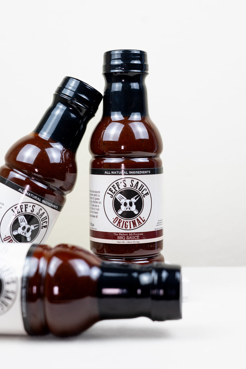 CASE OF 12 BOTTLES - Jeff's Original BBQ Sauce – Thin Blue Foods LLC